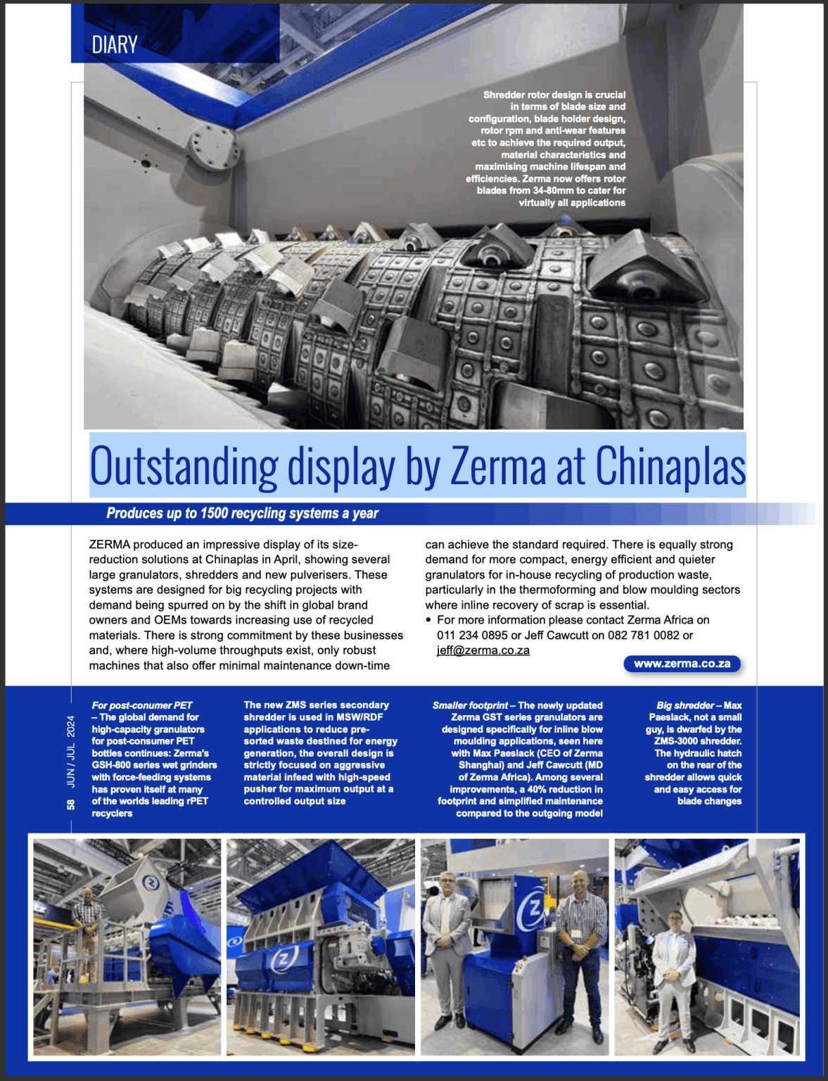 Outstanding display by Zerma at Chinaplas – Zerma Africa